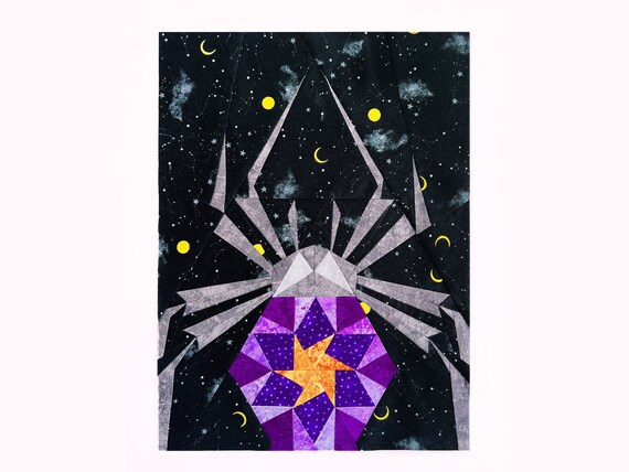 Spider Quilt Pattern / Halloween Quilt / PDF Pattern / Paper - Etsy