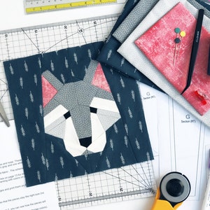 Wolf Quilt Pattern / PDF Pattern / Foundation Paper Piecing / FPP ...