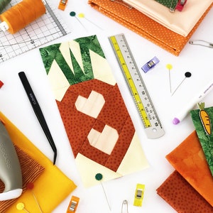 Love Carrot Quilt / Quilt Pattern / PDF Pattern / Paper Piecing Quilt ...