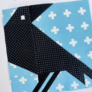 Crow Pattern / Raven Quilt Block / Paper Piecing Quilt Patterns / Bird FPP Patterns / PDF ...