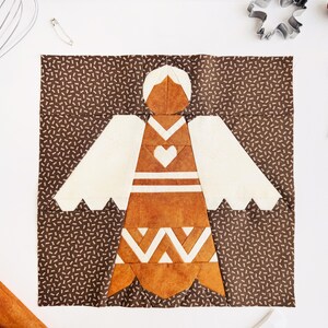 Gingerbread Angel Quilt Pattern / Cookies Angel / FPP Pattern / PDF - Etsy