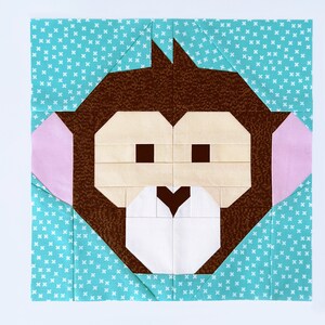 Monkey Quilt Pattern / PDF Pattern / Foundation Paper Piecing - Etsy