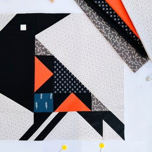 Modern Crow Pattern / Raven / Paper Piecing Quilt Patterns / Bird FPP Patterns / PDF Pattern - Etsy