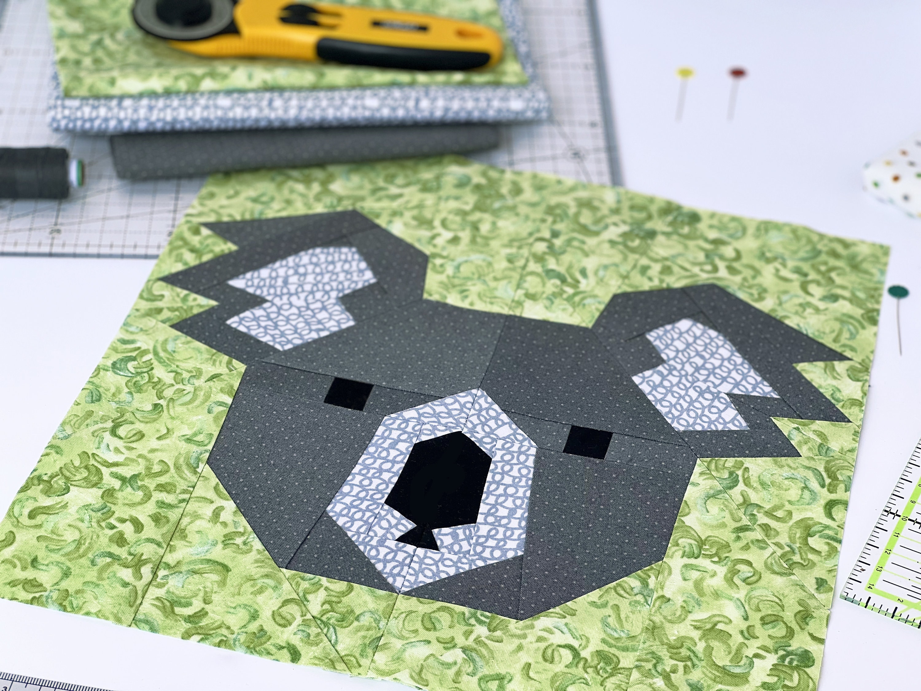 Koala Quilt Pattern / PDF Pattern / Foundation Paper Piecing / FPP ...