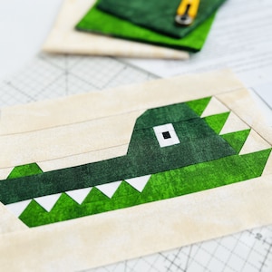 Alligator Quilt Pattern / Crocodile / FPP Quilt Pattern / PDF - Etsy