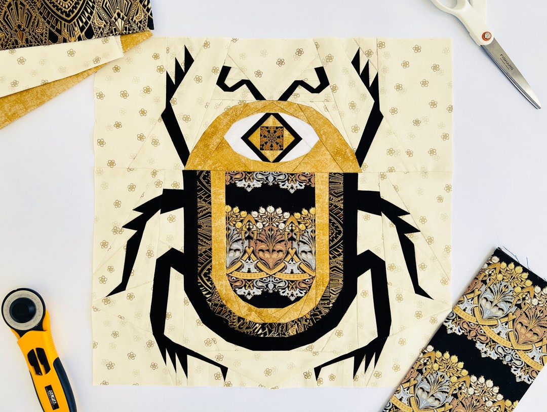 Scarab Quilt Pattern / Beetle Pattern / PDF Pattern / Foundation Paper ...