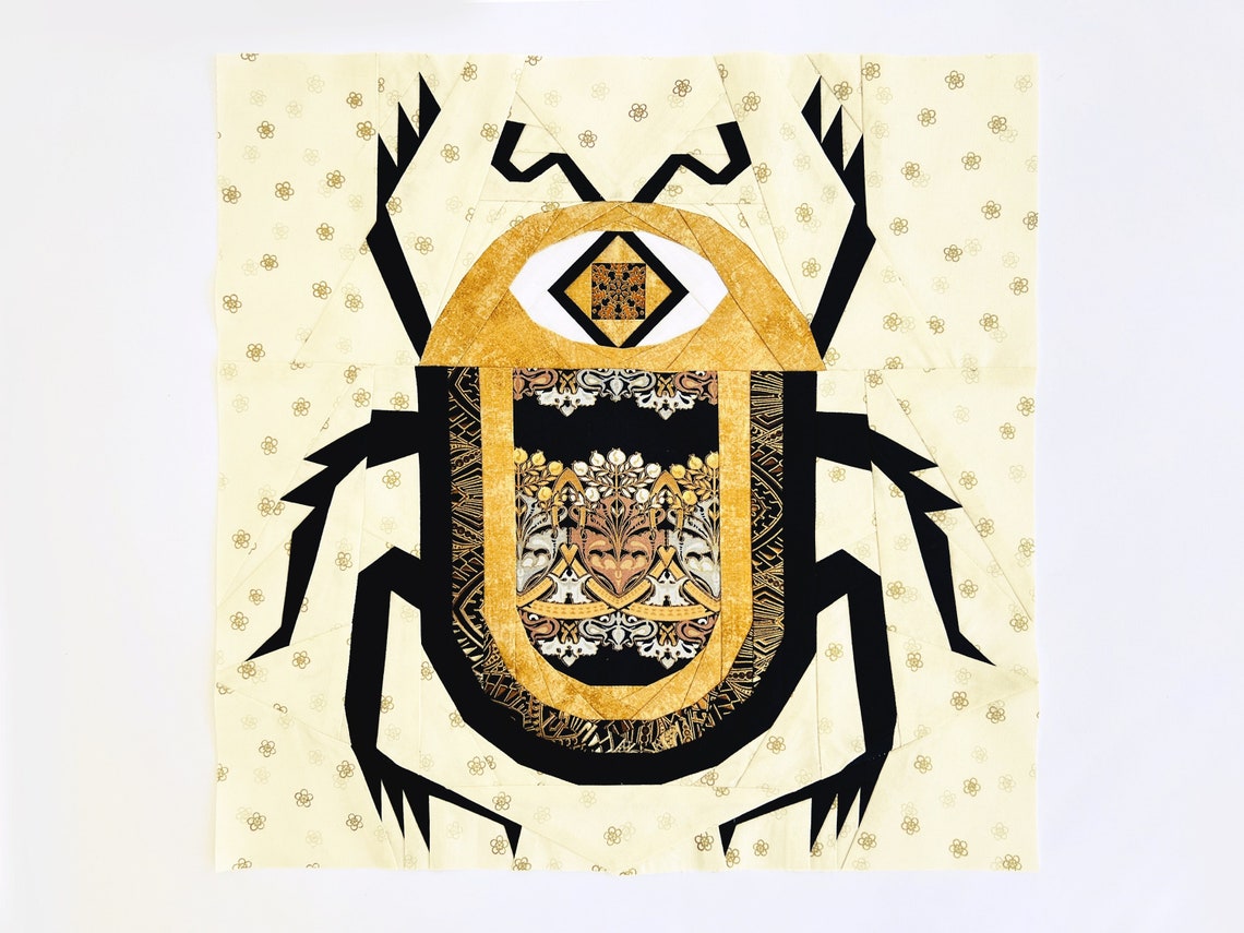 Scarab Quilt Pattern / Beetle Pattern / PDF Pattern / Foundation Paper ...