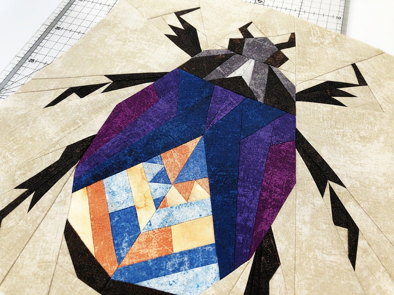 Beetle Pattern / Quilt Block Beetle / PDF Pattern / Paper - Etsy