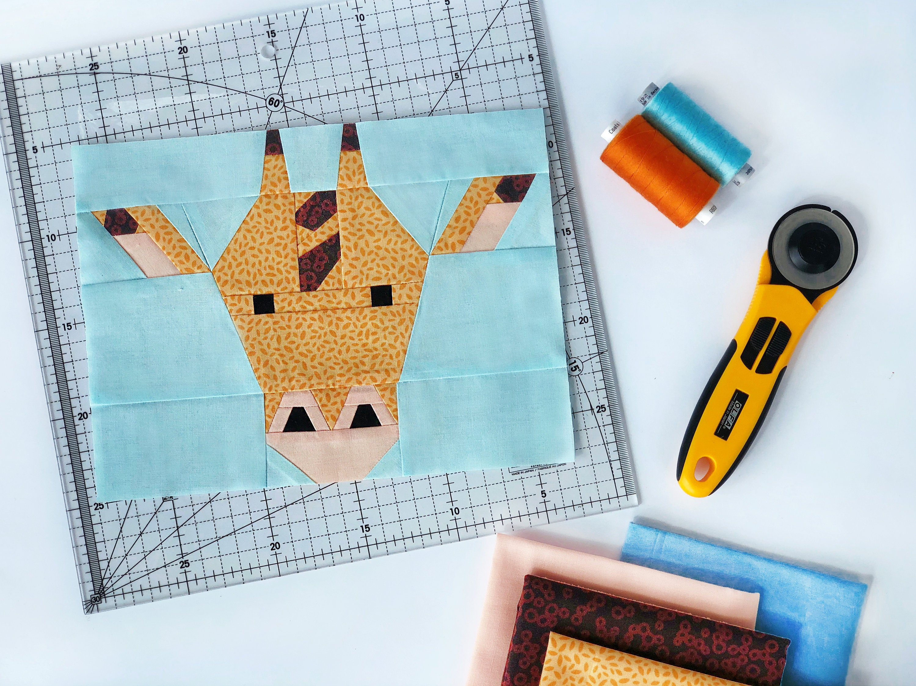 Giraffe Quilt Pattern / PDF Pattern / Foundation Paper Piecing - Etsy ...