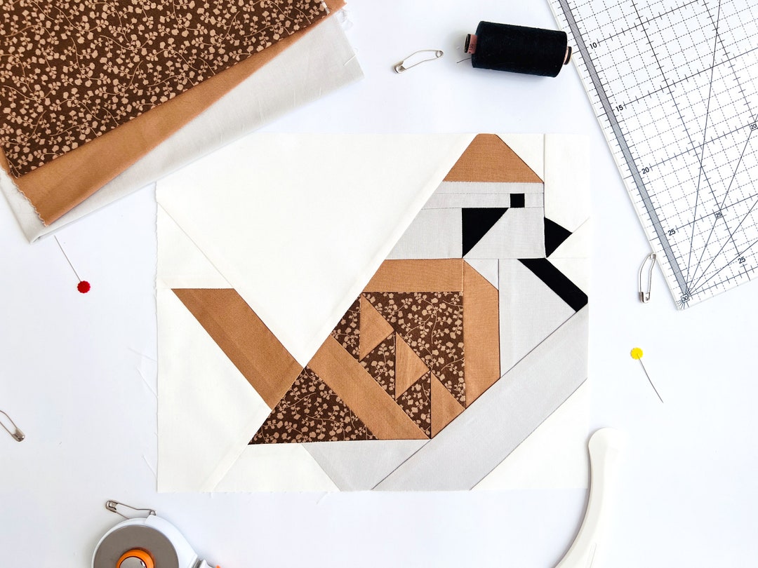 Sparrow Quilt Block Pattern, Foundation Paper Piecing (PDF) - Etsy