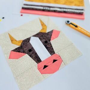 Cow Quilt Pattern / PDF Pattern / Foundation Paper Piecing / FPP ...