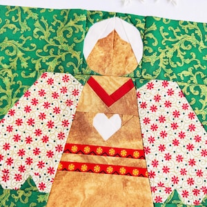 Gingerbread Angel Quilt Pattern / Cookies Angel / FPP Pattern / PDF - Etsy