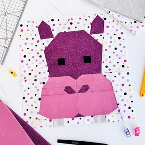 Hippo Quilt Pattern / PDF Pattern / Foundation Paper Piecing / FPP ...