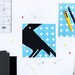 Crow Pattern / Raven Quilt Block / Paper Piecing Quilt Patterns / Bird ...