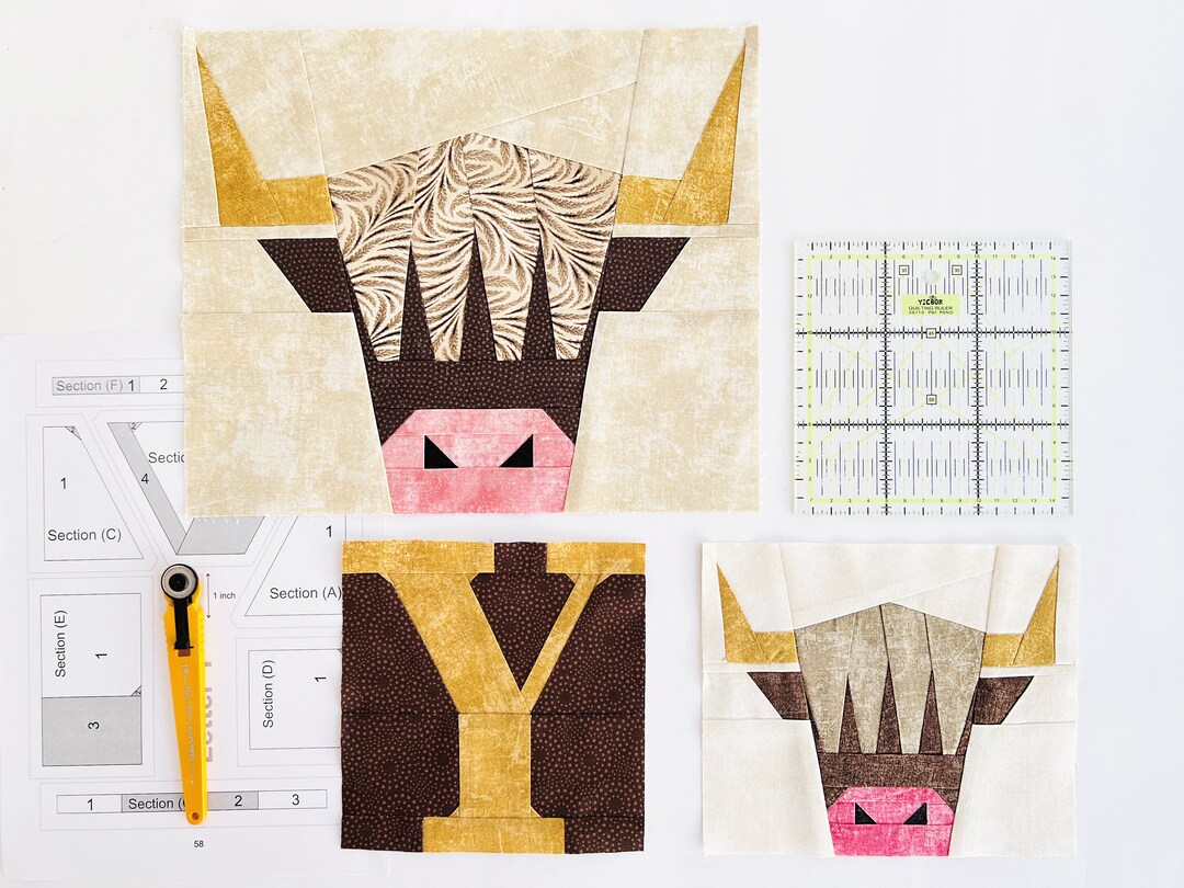 Yak Quilt Pattern / PDF Pattern / Foundation Paper Piecing / FPP ...
