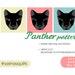 Panthera Quilt Pattern / PDF Pattern / Animal Face / Foundation Paper ...