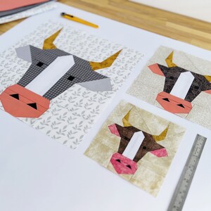 Cow Quilt Pattern / PDF Pattern / Foundation Paper Piecing / FPP ...