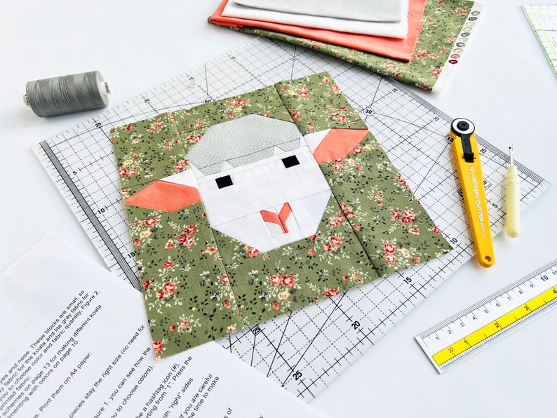 Sheep Quilt Pattern / PDF Pattern / Foundation Paper Piecing / - Etsy