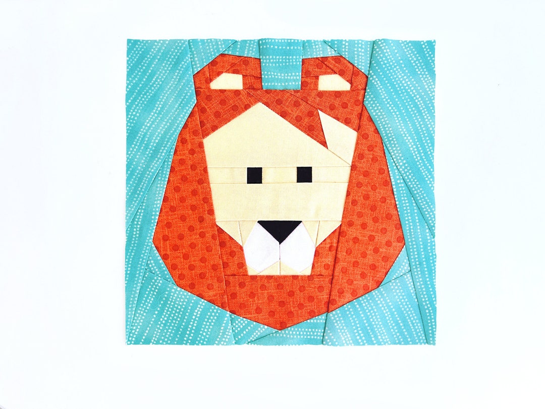 Lion Quilt Pattern / PDF Pattern / Foundation Paper Piecing / - Etsy Canada