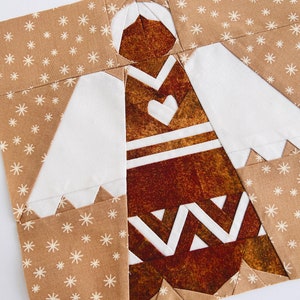 Gingerbread Angel Quilt Pattern / Cookies Angel / FPP Pattern / PDF - Etsy