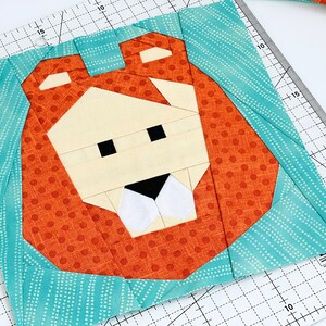 Lion Quilt Pattern / PDF Pattern / Foundation Paper Piecing / FPP ...