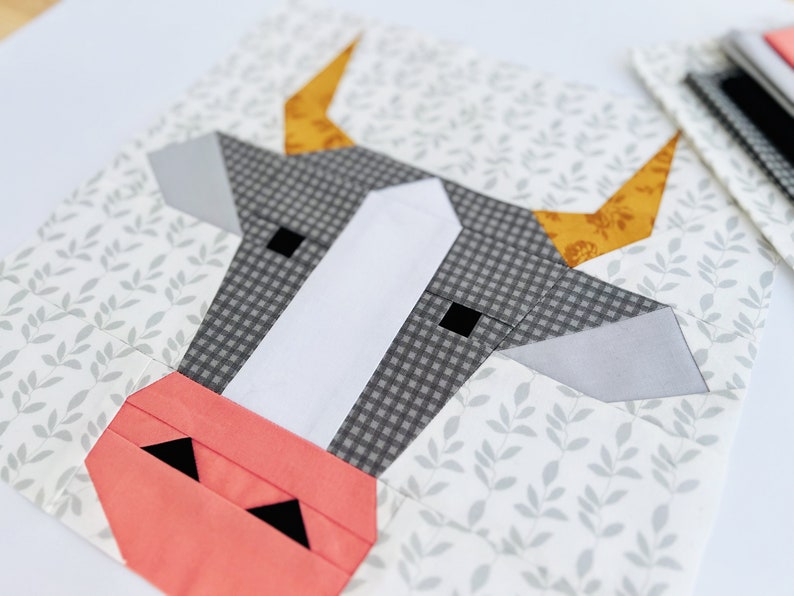 Cow Quilt Pattern / PDF Pattern / Foundation Paper Piecing / FPP ...