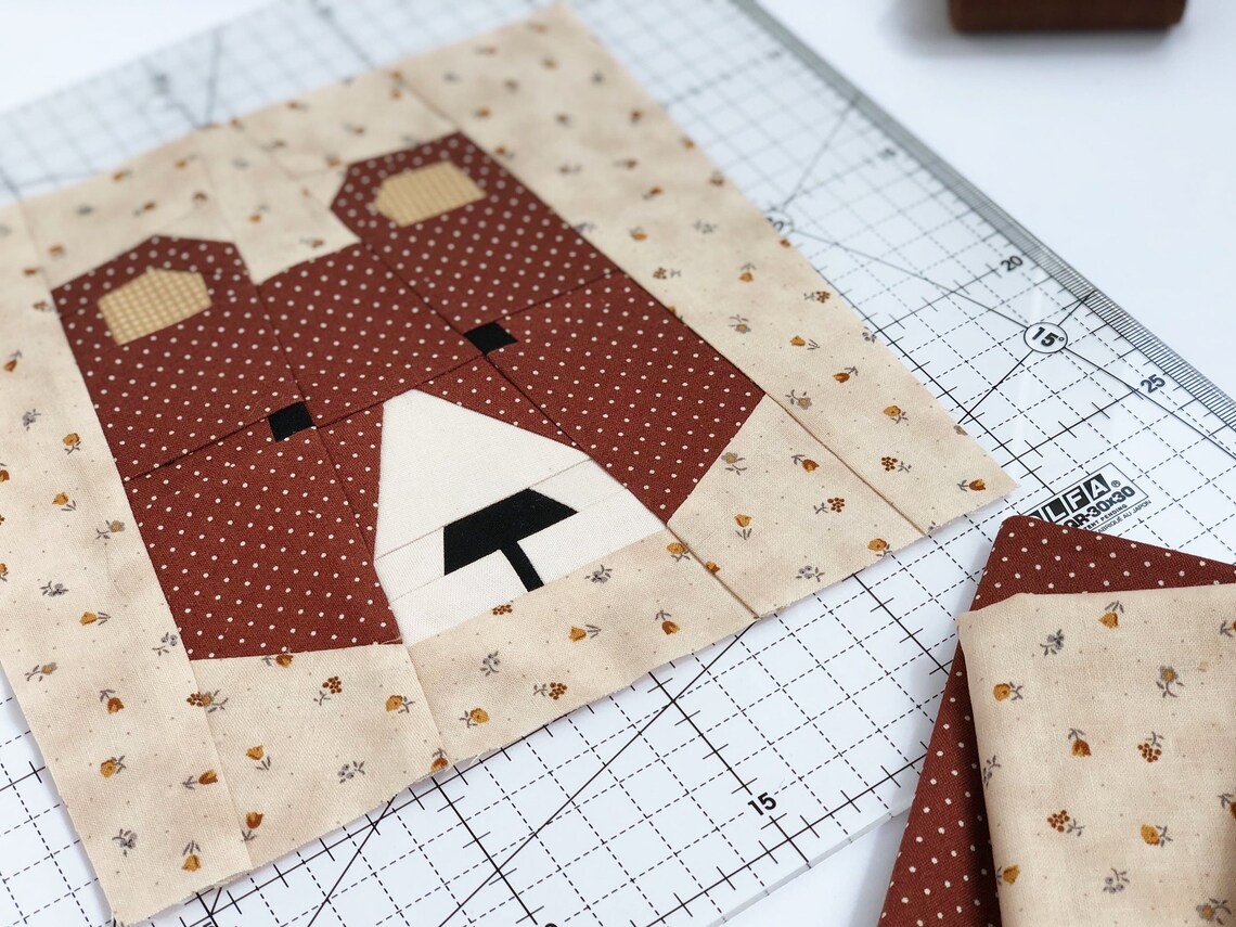 Quilt Block Bear / PDF Pattern / Paper Piecing Quilt Patterns | Etsy