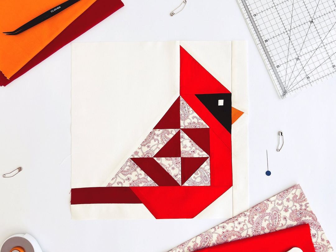 Cardinal Quilt Pattern / PDF Pattern / Foundation Paper Piecing / FPP ...