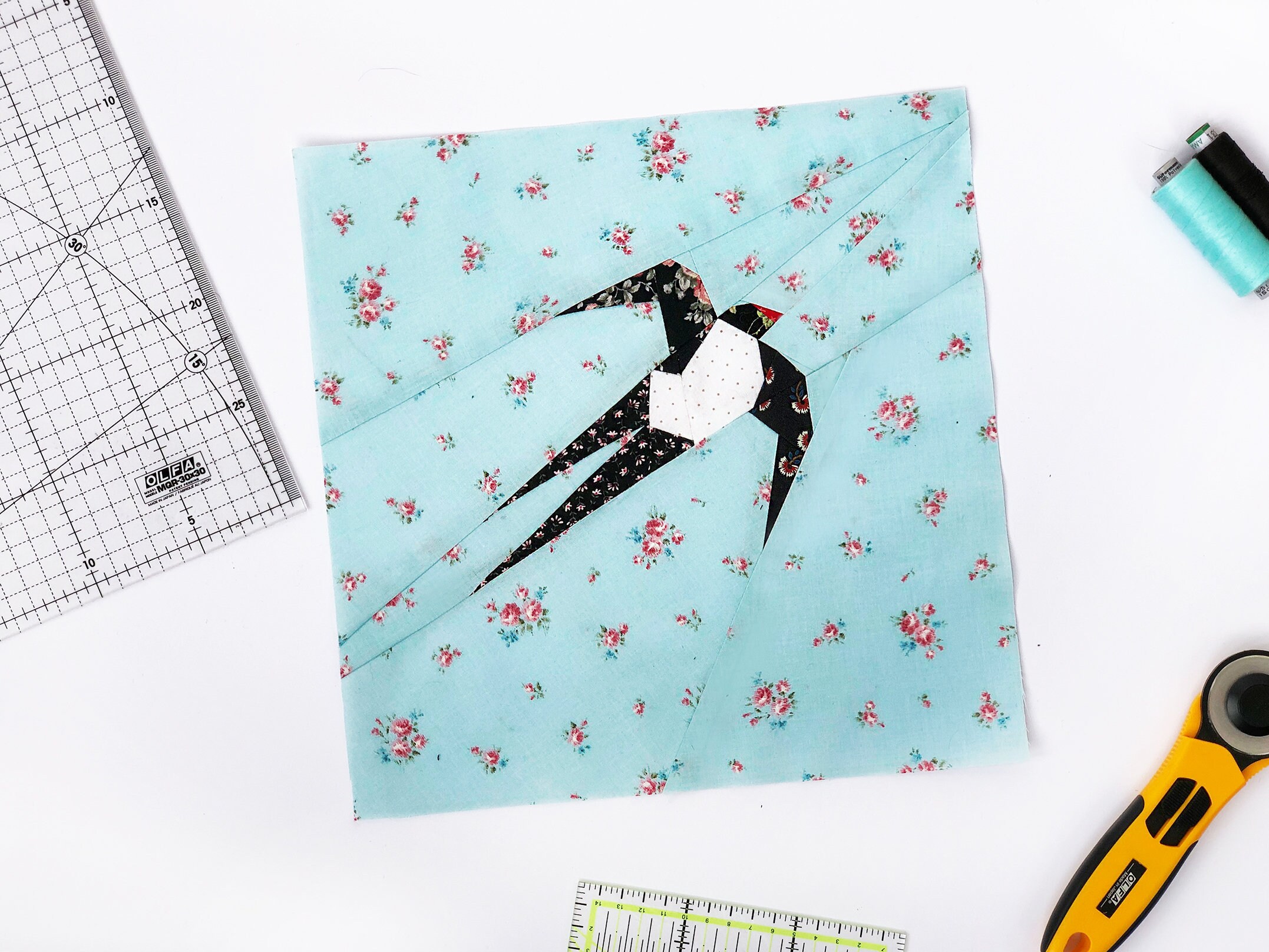 Quilt Block Swallow / PDF Pattern / Paper Piecing Quilt | Etsy