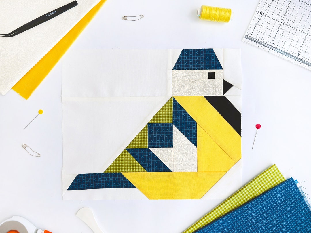 Blue Tit Quilt Pattern / PDF Pattern / Foundation Paper Piecing / FPP ...