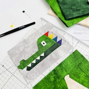 Alligator Quilt Pattern / Crocodile / FPP Quilt Pattern / PDF - Etsy