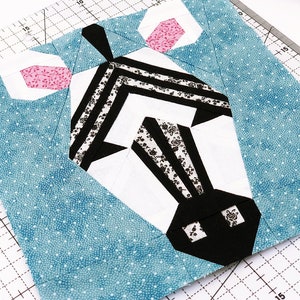 Zebra Quilt Block / PDF Pattern / Animal Faces / African Animal ...