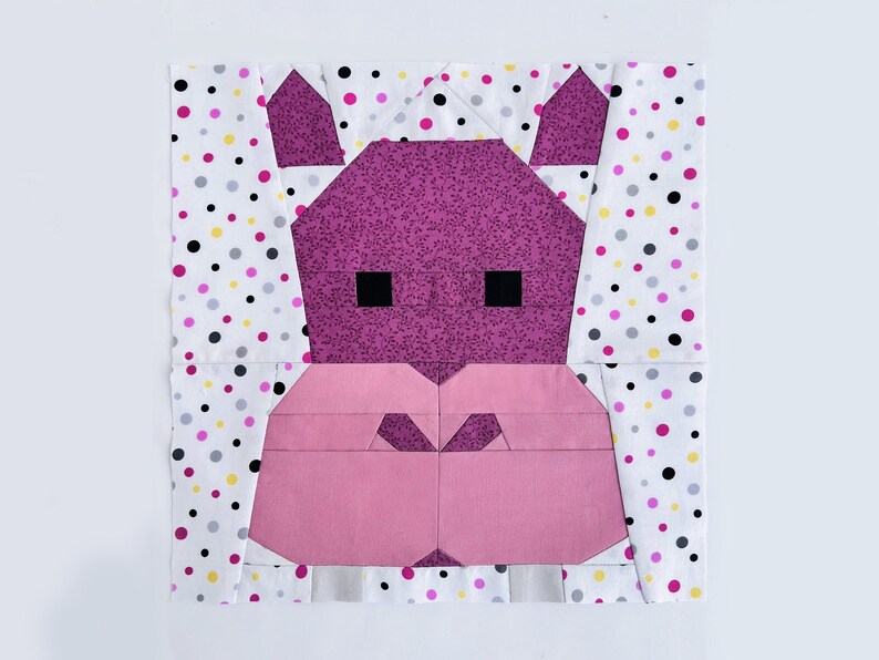 Hippo Quilt Pattern / PDF Pattern / Foundation Paper Piecing / - Etsy Canada