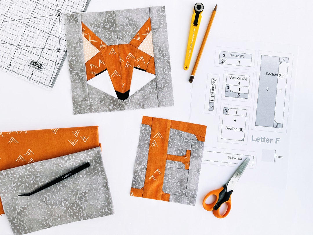 Fox Pattern / Quilt Block / PDF Pattern / Paper Piecing Quilt Patterns ...
