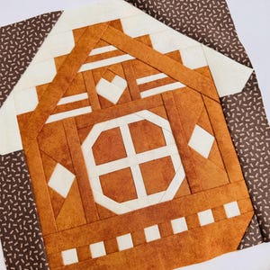 Gingerbread House Quilt Pattern / Cookies House / FPP Pattern / PDF - Etsy