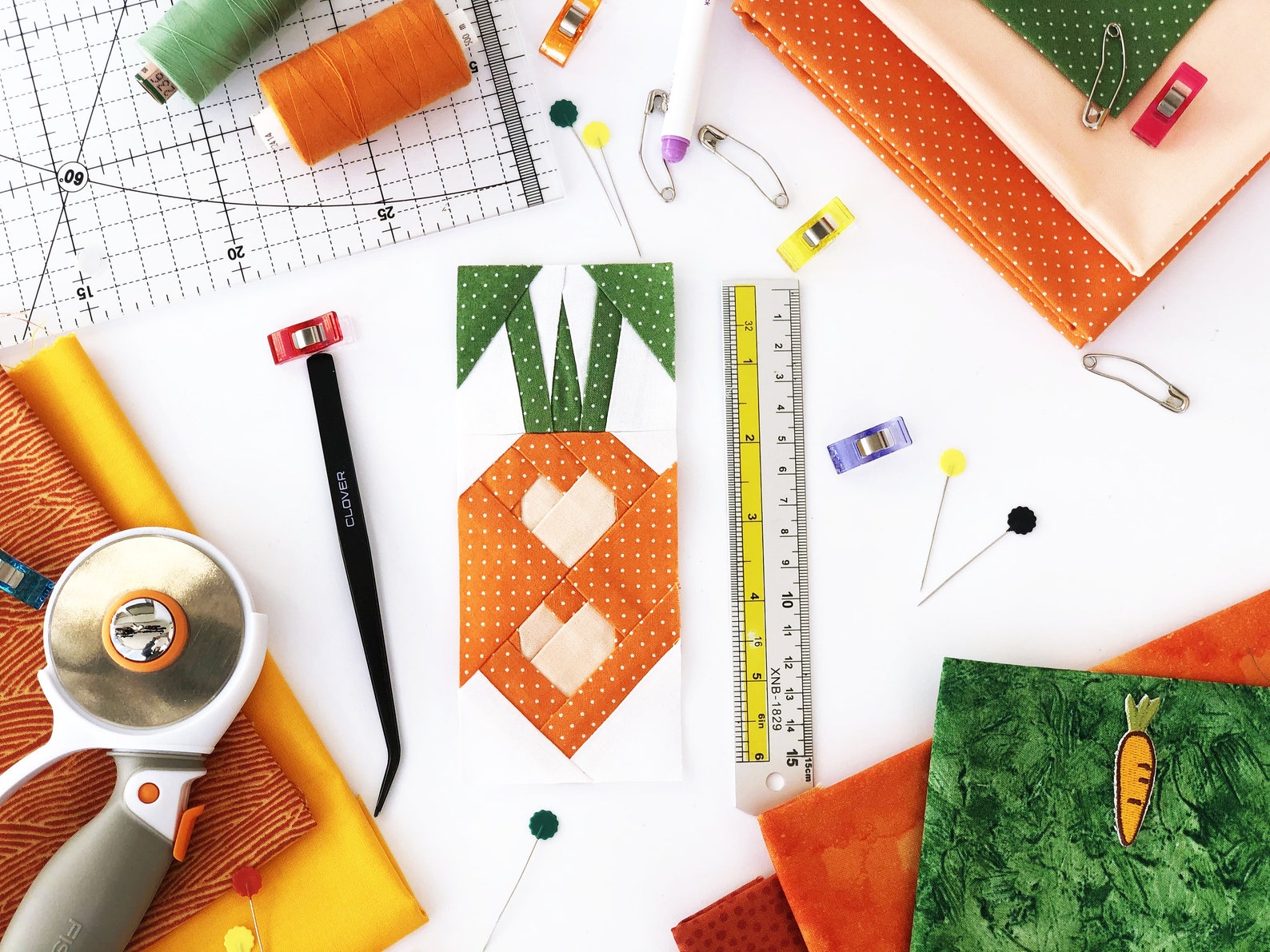 Love Carrot Quilt / Quilt Pattern / PDF Pattern / Paper | Etsy