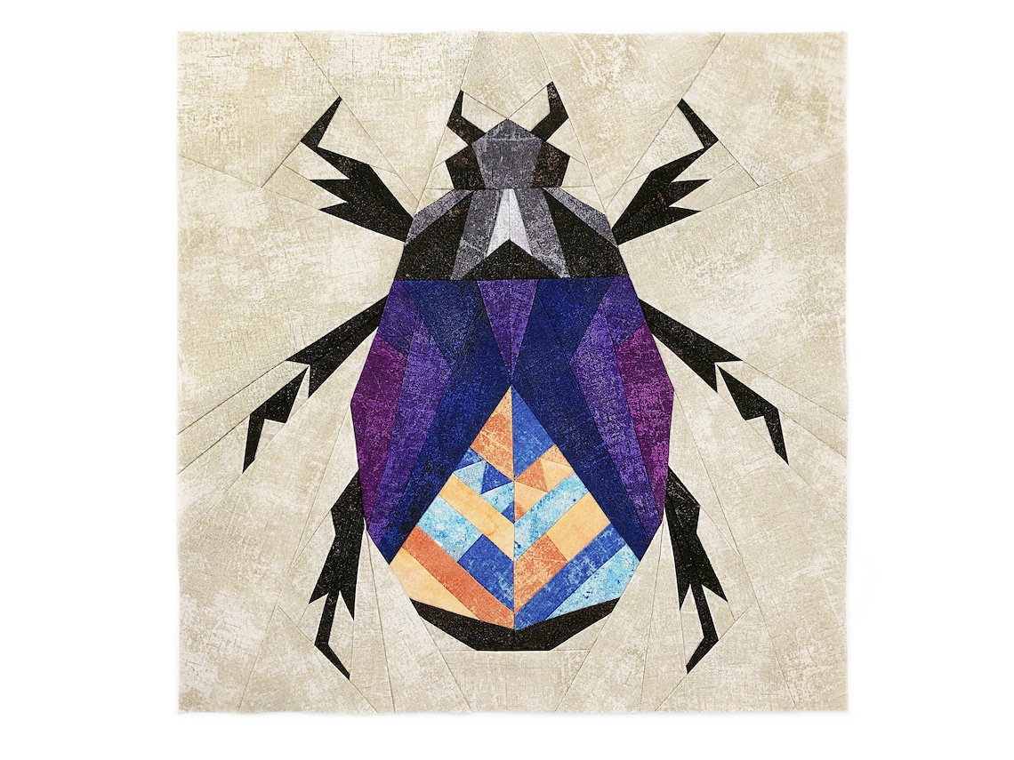 Beetle Pattern / Quilt Block Beetle / PDF Pattern / Paper - Etsy