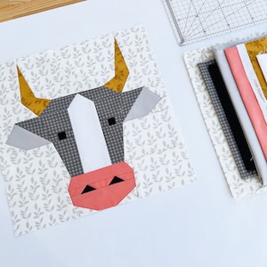 Cow Quilt Pattern / PDF Pattern / Foundation Paper Piecing / FPP ...