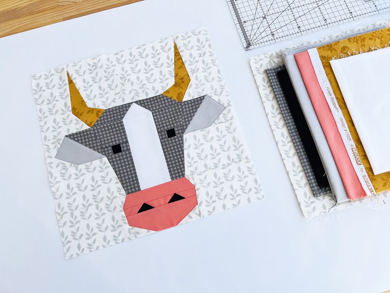Cow Quilt Pattern / PDF Pattern / Foundation Paper Piecing / FPP ...