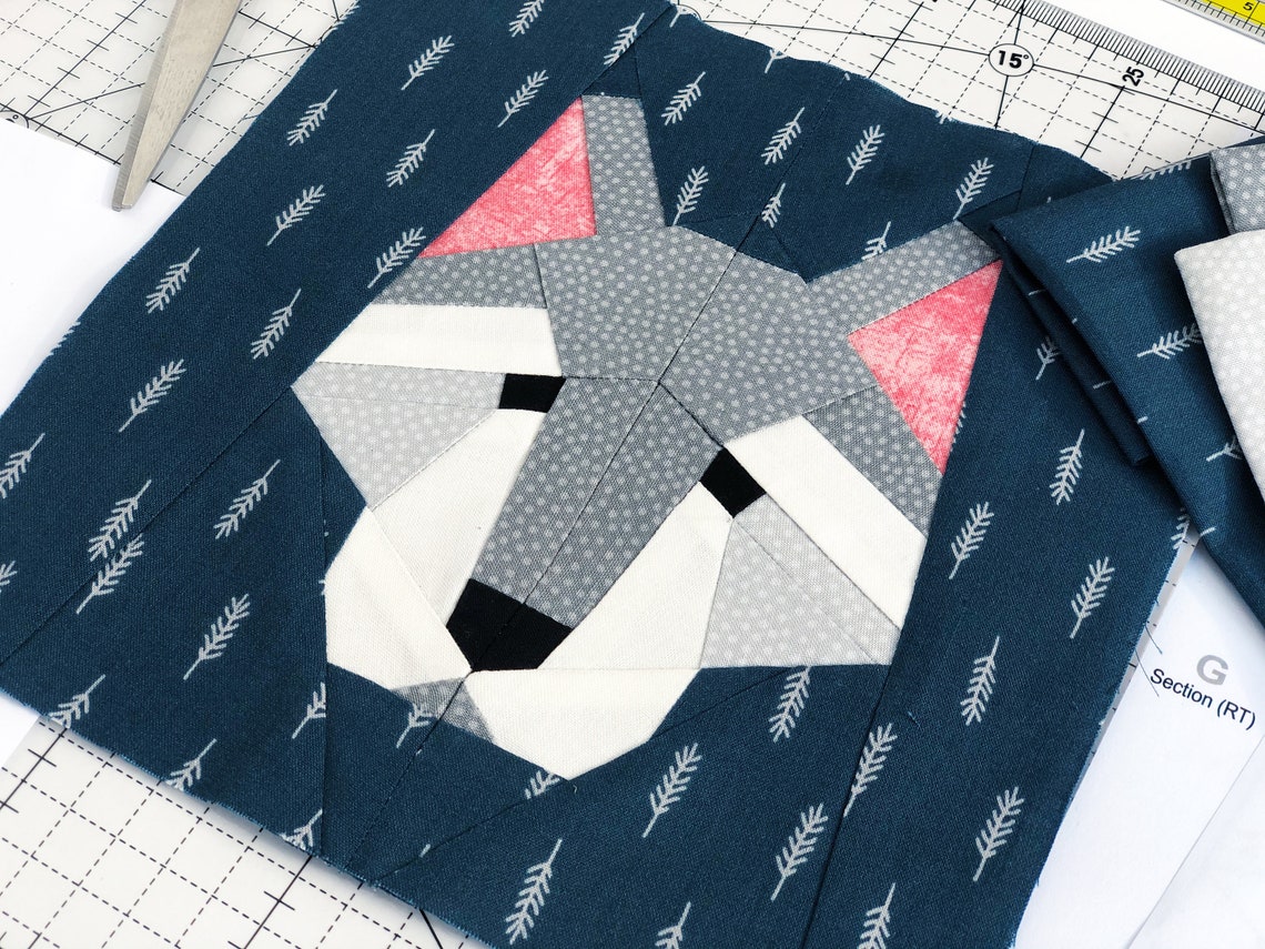 Wolf Quilt Pattern / PDF Pattern / Foundation Paper Piecing / FPP ...
