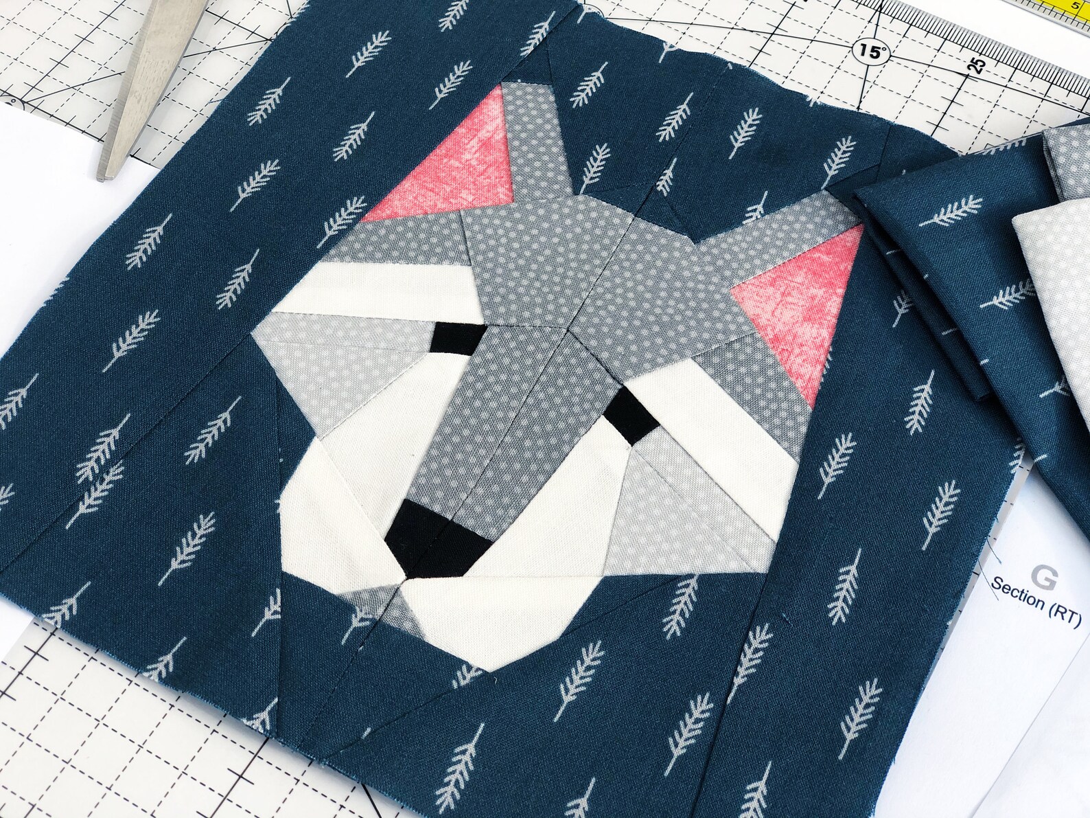 Wolf Quilt Pattern / PDF Pattern / Foundation Paper Piecing / - Etsy
