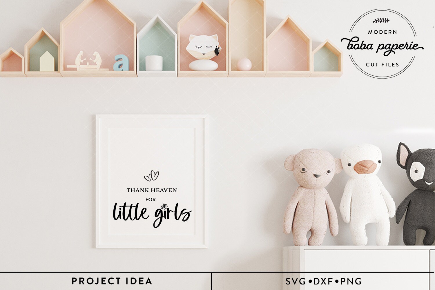 Thank Heaven For Little Girls SVG Girl Room Sign svg Baby | Etsy