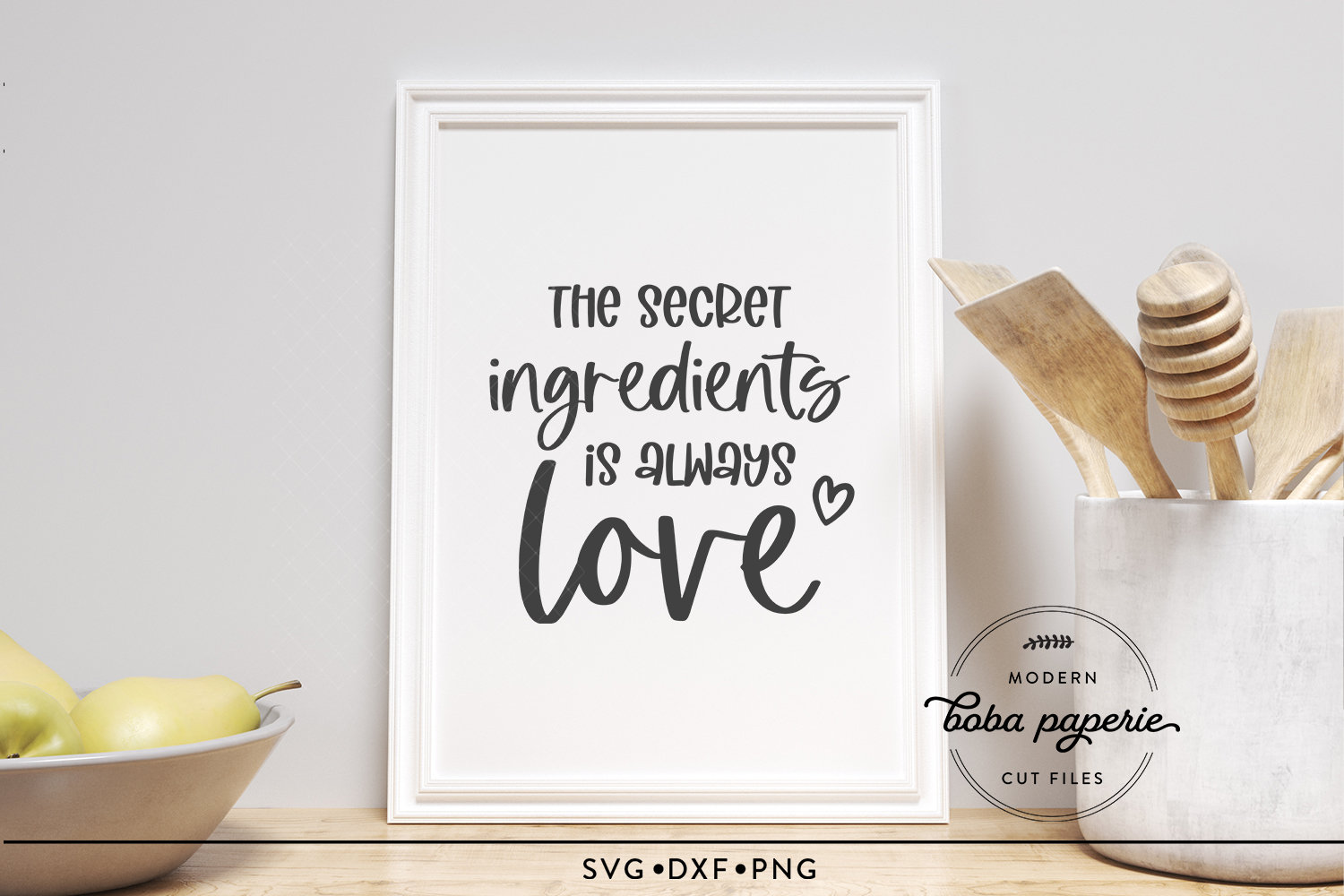 The Secret Ingredient is Always Love SVG Valentines Svg | Etsy