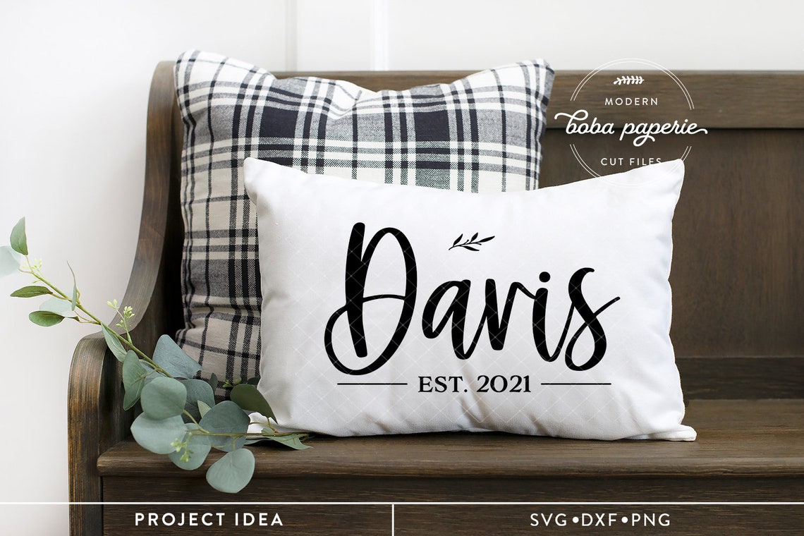 Personalized Last Name Svg Est Date SVG Personalized | Etsy Canada