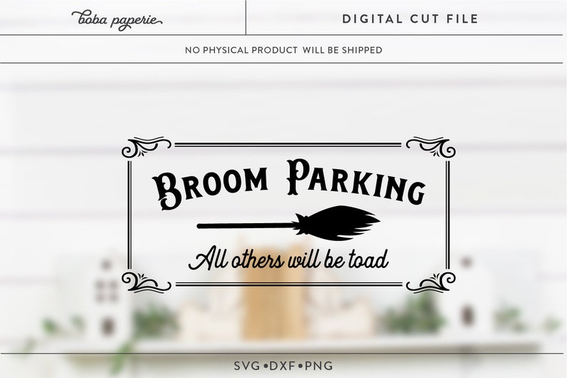 Broom Parking All Others Will Be Toad SVG Halloween SVG | Etsy