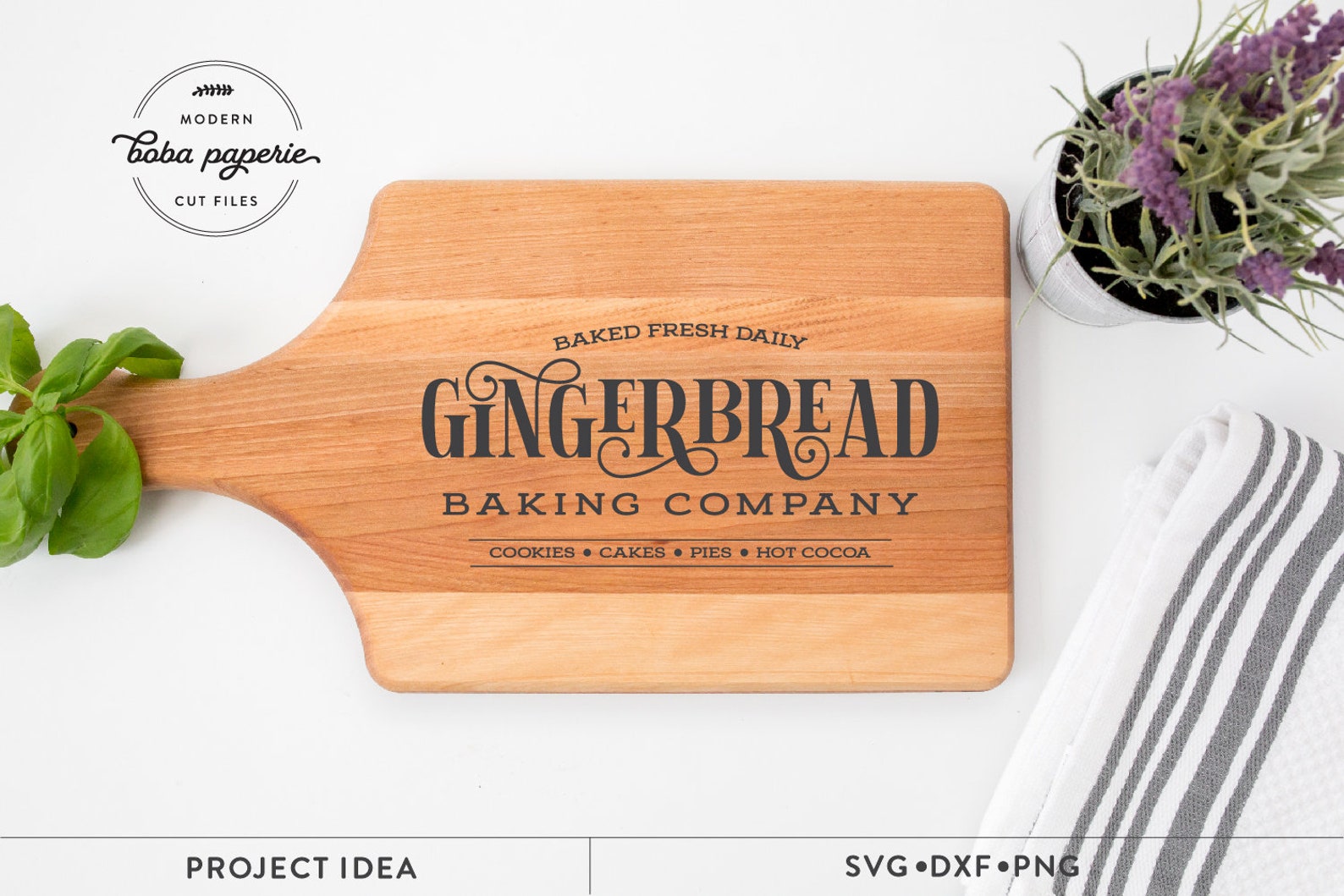 Gingerbread Svg, Gingerbread Baking Co, Farmhouse Christmas SVG ...