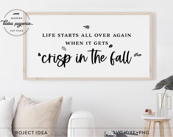 Life Starts All Over Again When It Gets Crisp in the Fall Laser 3D Wood ...