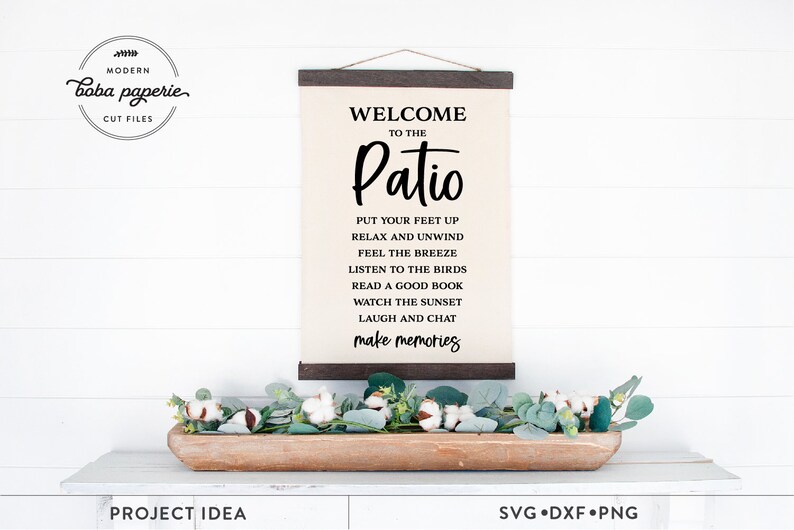 Welcome to the Patio SVG, Patio Rules SVG,, Vertical Sign, Relax, Read ...