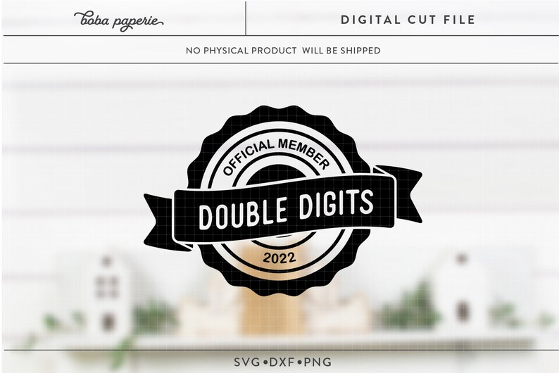 Official Member Double Digits SVG Birthday SVG 10th Birthday | Etsy