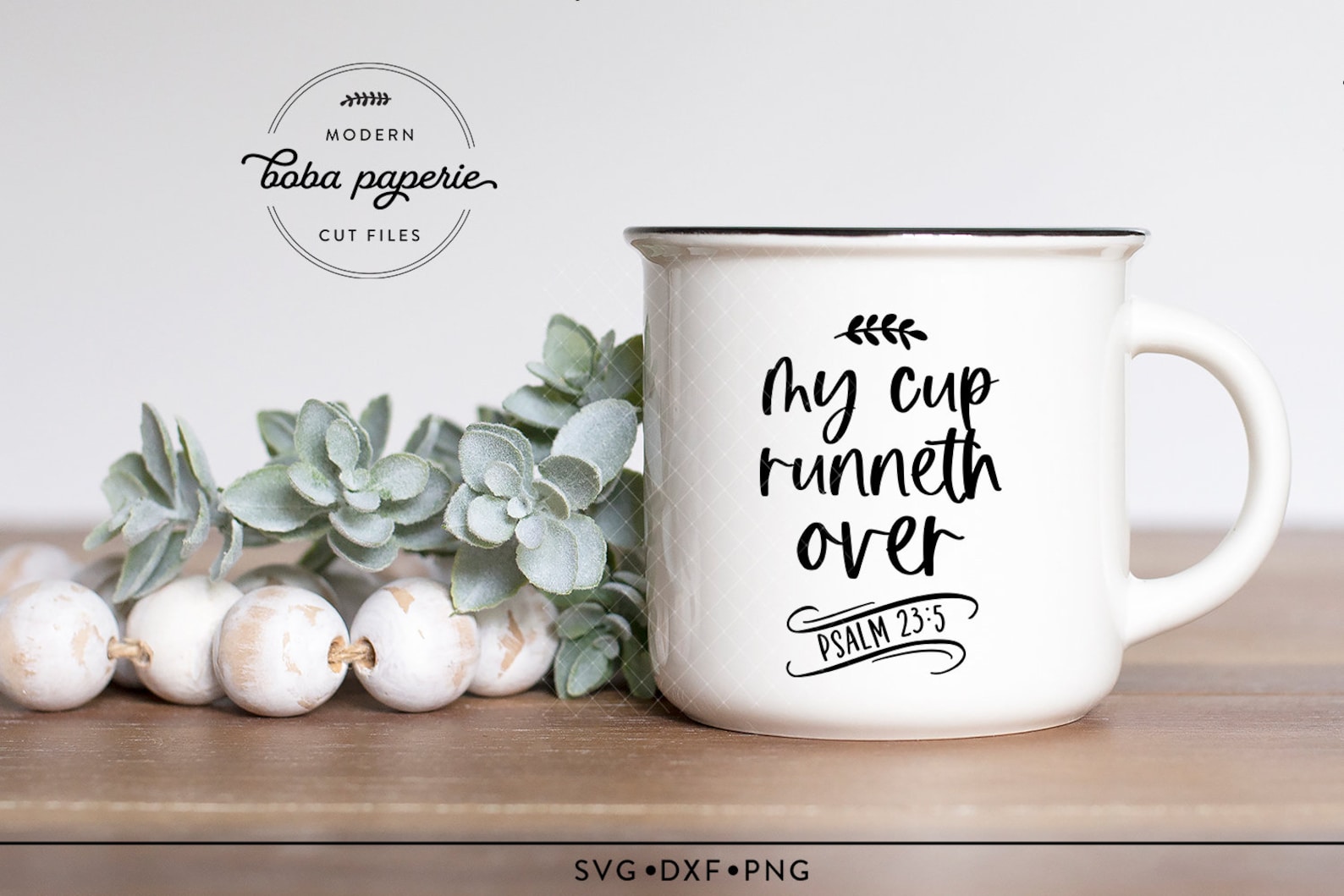 My Cup Runneth Over Svg Christian Coffee Mug Svg Psalm 23:5 | Etsy
